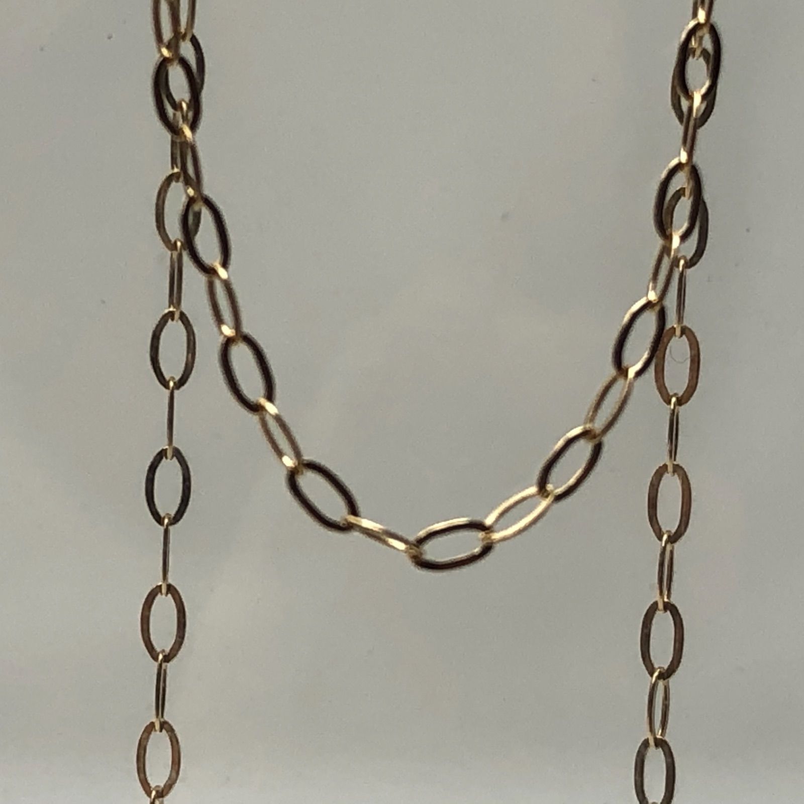 k18YG AU750 18金ネックレス 華奢 平アズキ 0.65g 40センチ - よーだ@依田商会seg - メルカリ