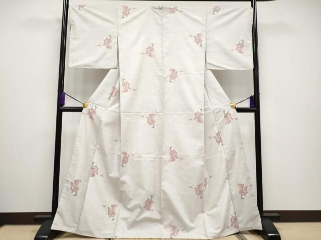 平和屋本店□極上 本場大島紬 白大島 白恵泥 9マルキ 童子遊び 恵大島