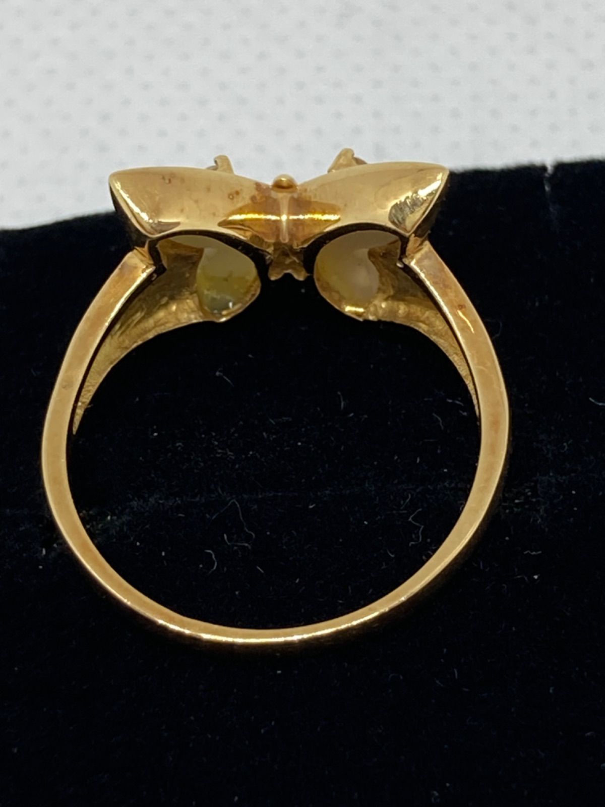 中古品】HANAE MORI 森英恵/ハナエモリ K18シェルダイヤモンド 中古品】HANAE MORI 森英恵/ハナエモリ K18シェルダイヤモンド