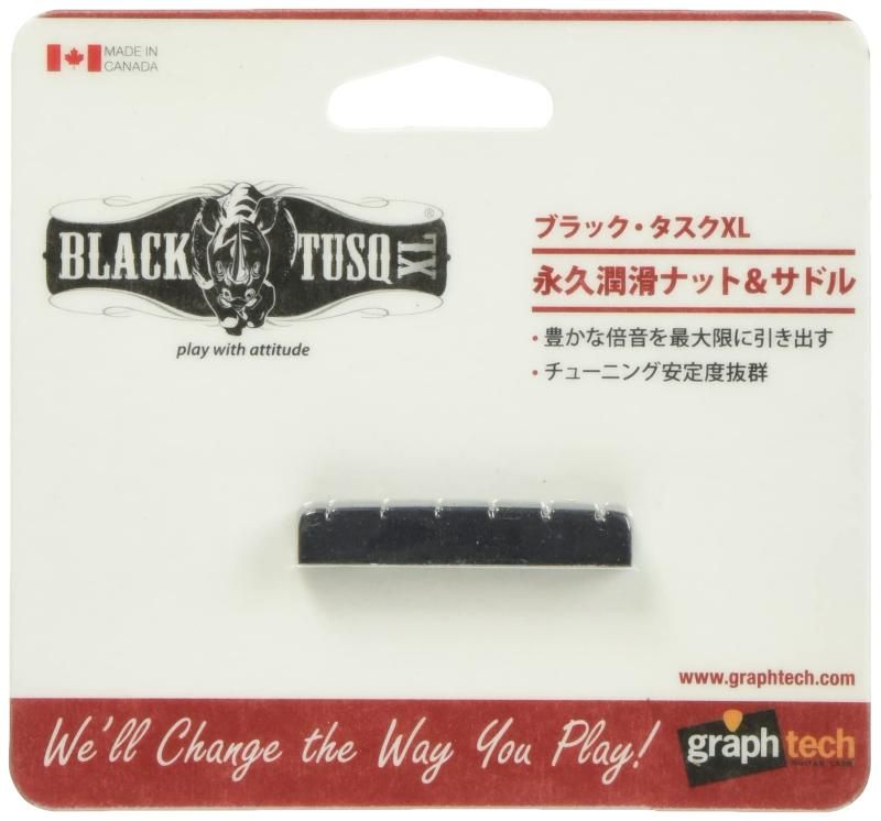 GRAPH TECH PT-6000-00 BLACK TUSQ XL JUMBO 6 STRING SLOTTED NUT ナット - メルカリ