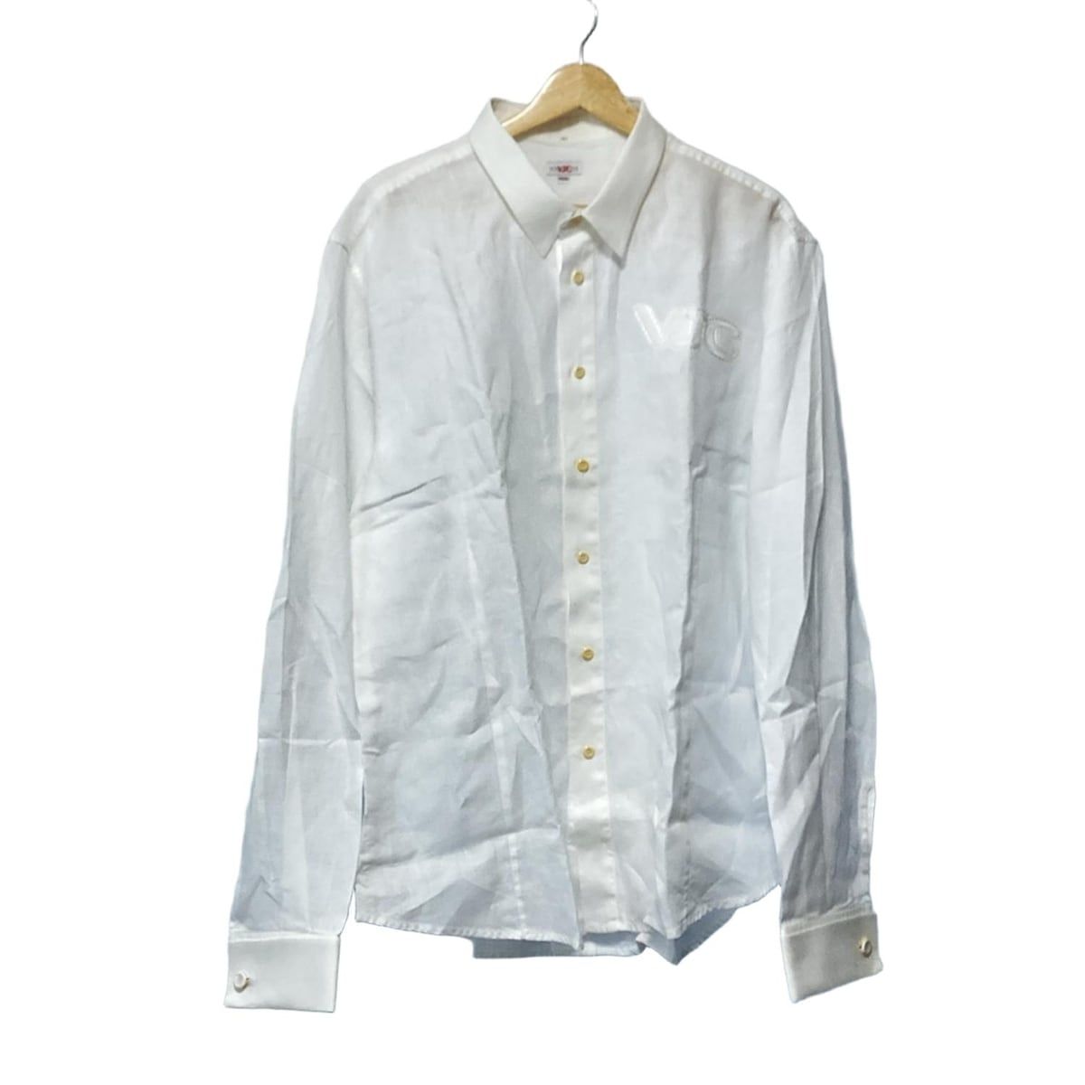 VERSACE(ヴェルサーチ) 長袖シャツ サイズXXXL メンズ美品 - 白 VERSACE(ヴェルサーチ) 長袖シャツ サイズXXXL メンズ美品 - 白