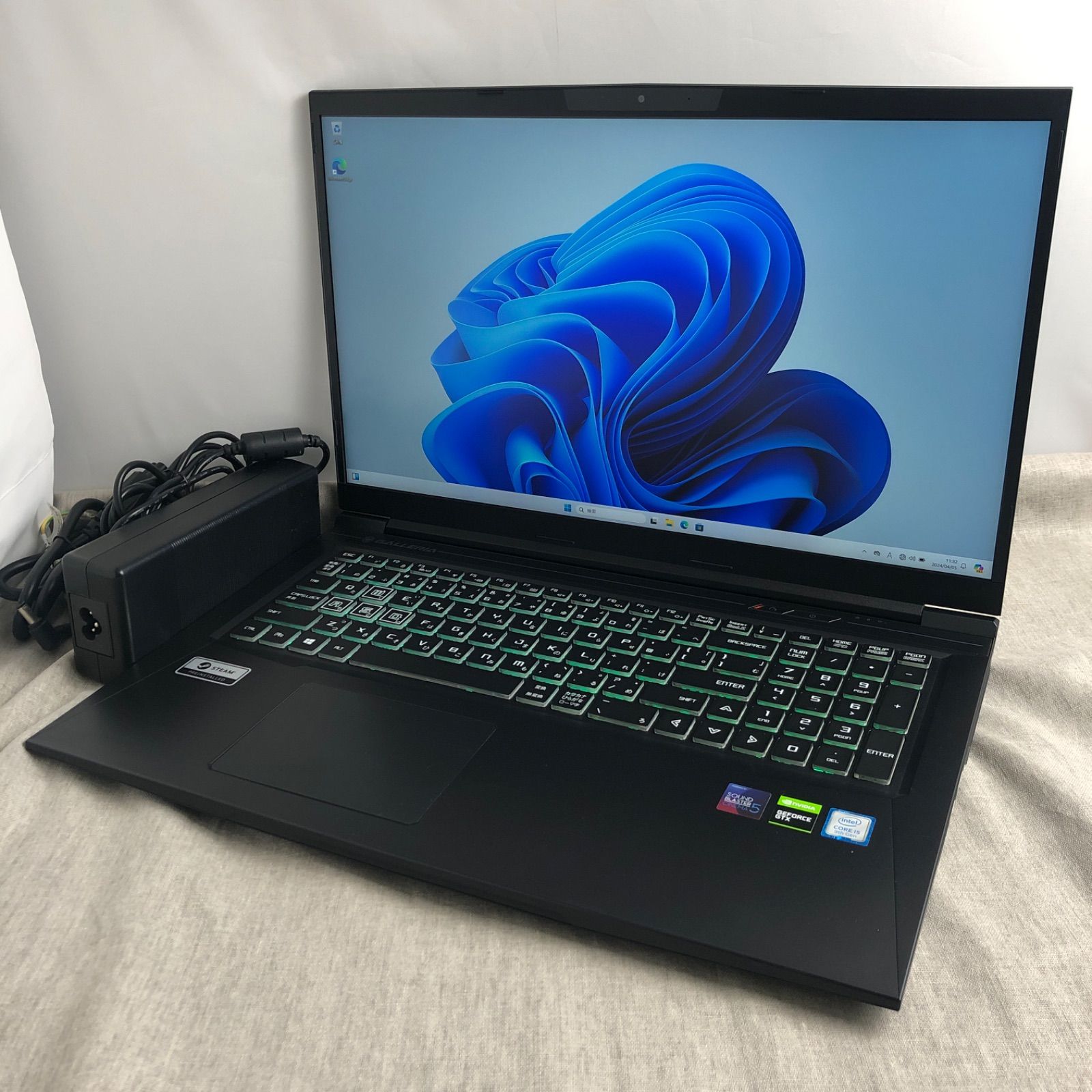 【バッテリー良好】ゲーミングノートPC GALLERIA ガレリア GCR1650NF【i5-9300H・GTX 1650・16GB ...