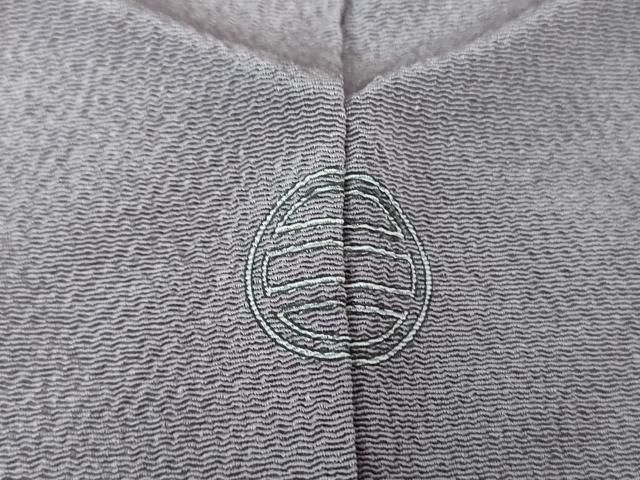 平和屋着物○訪問着 駒刺繍 鹿の子横段文 鬼しぼ縮緬 金彩 正絹 逸品