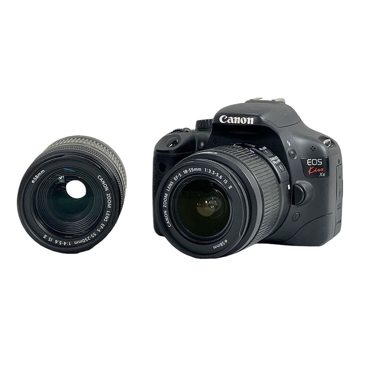 Canon DS126271 EOS KISS X4 デジタル一眼レフカメラ ダブルズームキッド 写真 撮影 キャノン カメラ ジャンク ...