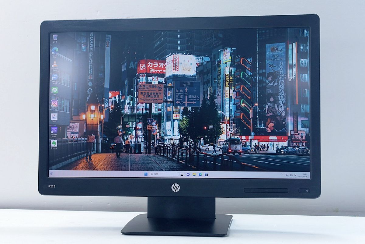 平日即発送 モニター 液晶部分 美品 hp p223 1920x1080 FHD お得 DISPLAYPOT VGA 直ぐ利用可能 動作良品 ...