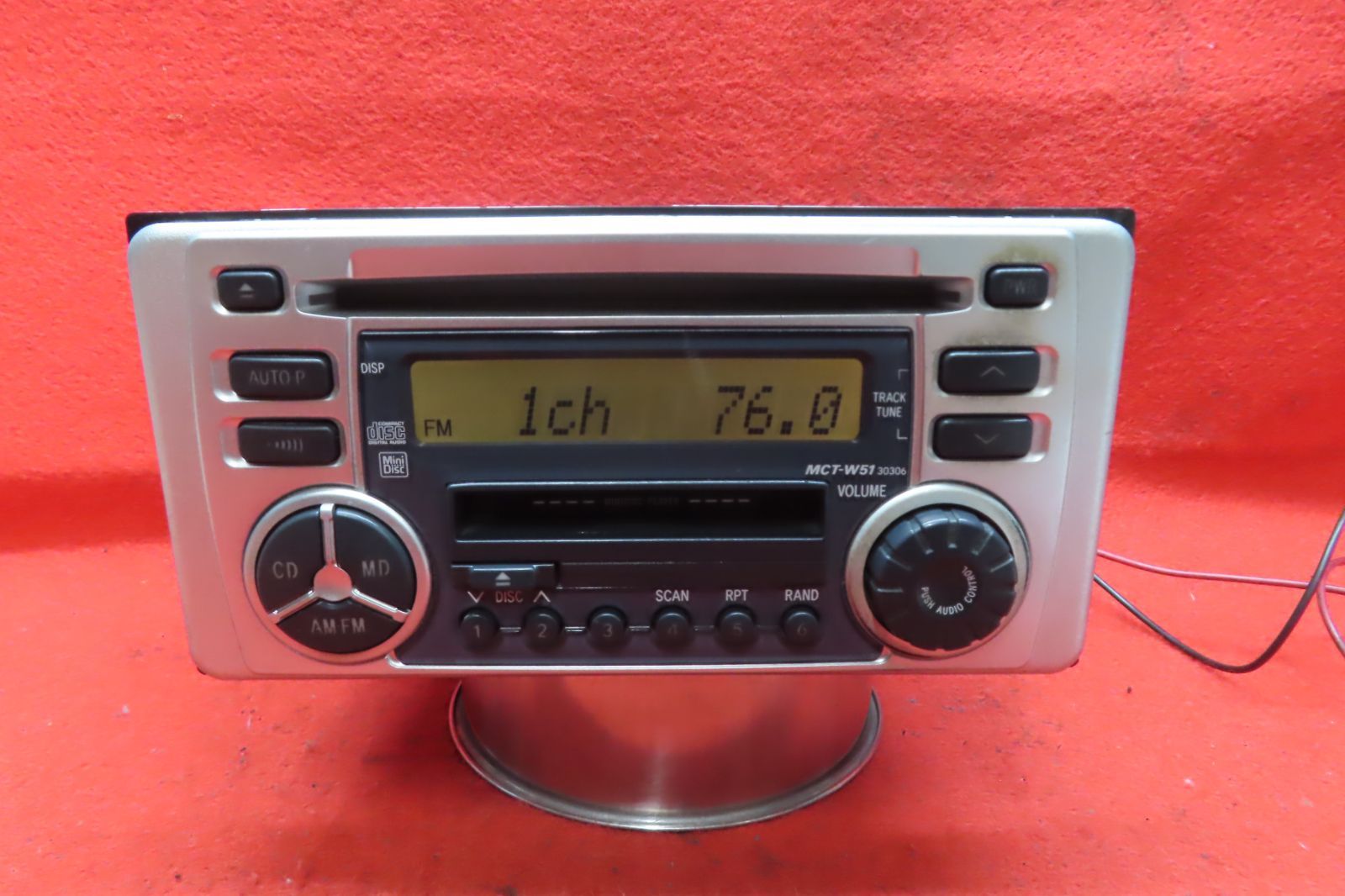 ＊CS1637＊動作保証付/トヨタ純正 富士通テン MCT-W51 08600-00B60 CDプレーヤー CDデッキ カーオーディオ ...