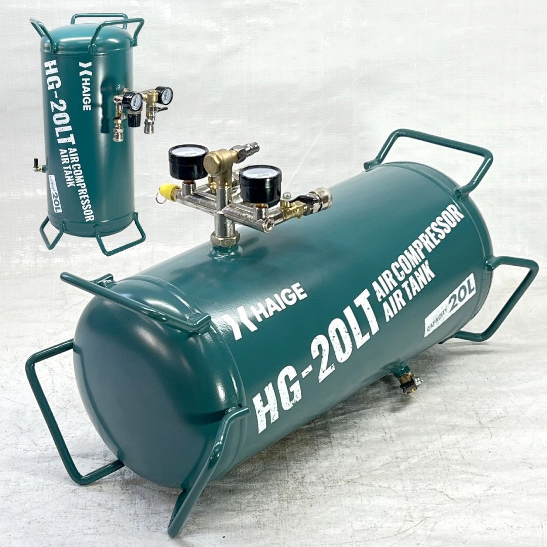 【未使用品】【美品】 エアタンク スチール製 サブタンク 容量20L 最大圧力0.9MPa HG-20LT 【595】 - メルカリ