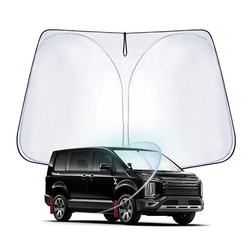 WEIPIN 三菱 デリカ D5 フロント サンシェード Delica D:5 後期 前期 CV1W CV2W CV4W CV5W H19.1～現行 専用 サンシェード 車 フロント ガラス用 ...