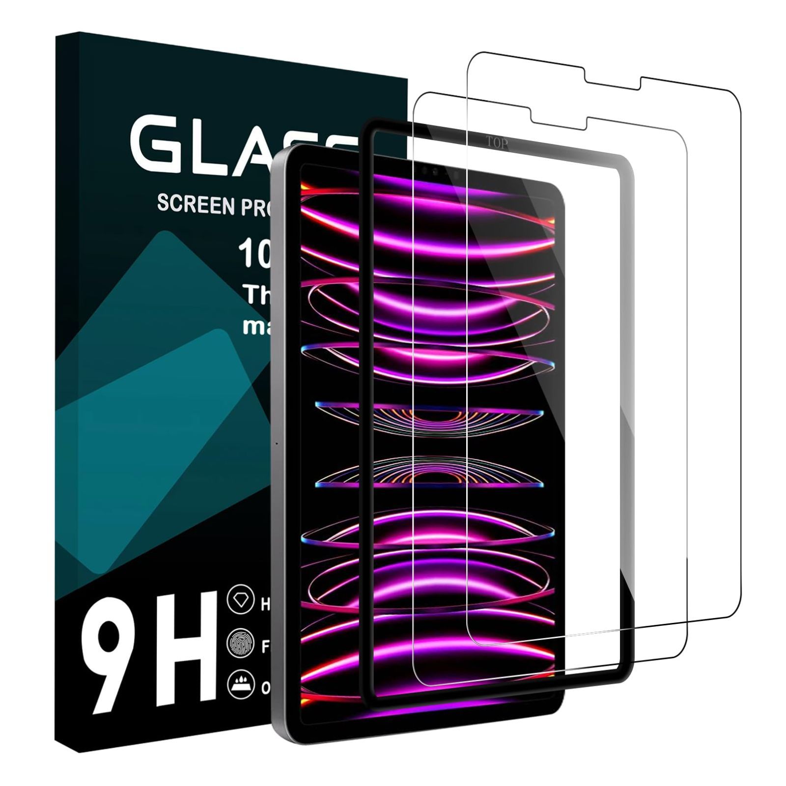 新品 seninhi iPad Pro 11 第4世代 M2 2022 フィルム 【2枚セット ガイド枠付き】 対応 iPad Air5 第5 ...