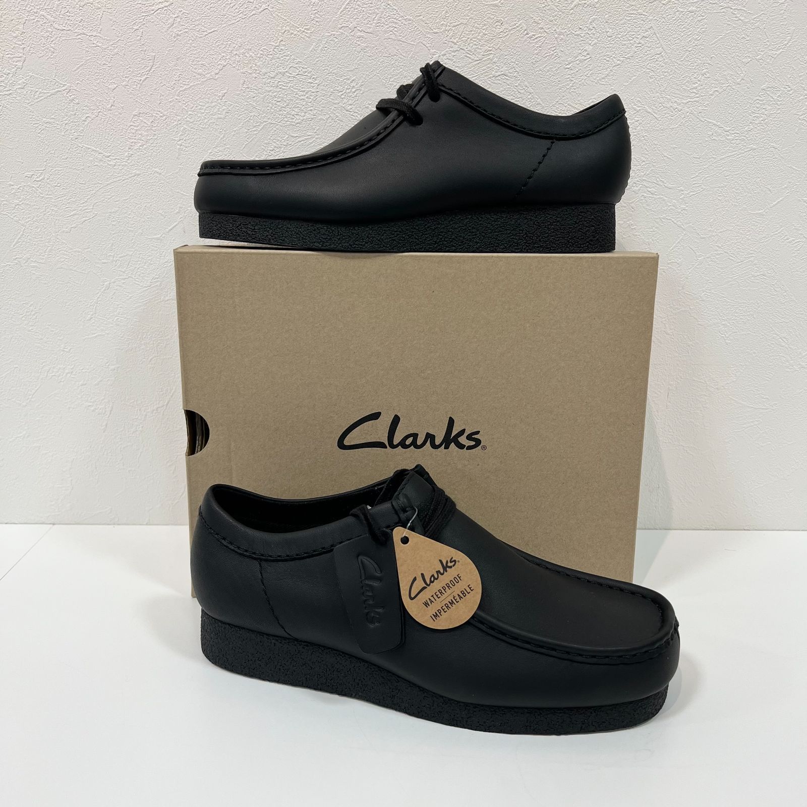 Clarks 完全防水 ワラビーエヴォウォータープルーフ 23.0cm～25.0cm Black Leather - メルカリ