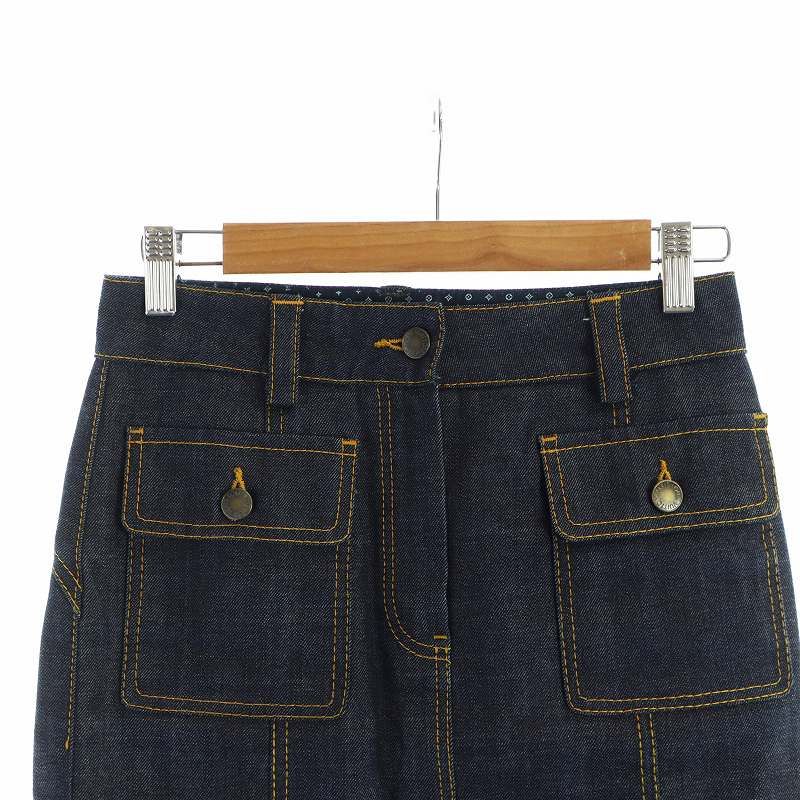 ルイヴィトン LOUIS VUITTON toile denim タイトスカート ミドル ルイヴィトン LOUIS VUITTON toile denim タイトスカート ミドル