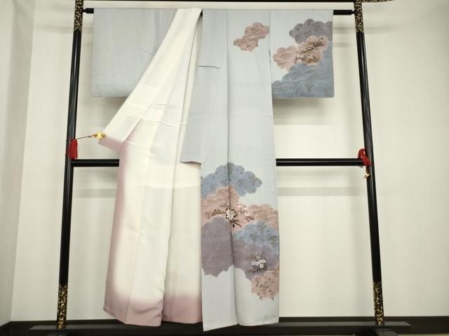 平和屋着物○訪問着 絞り 型染め 花鳥文 金彩 正絹 逸品 AAAZ1801ph