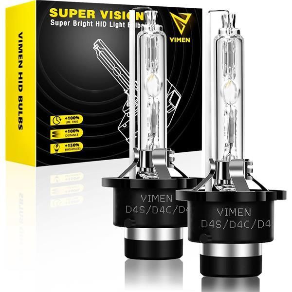 Size:D4S/D4C/D4_Color:6000K VIMEN ヘッドライト D4S HID バルブ 純正交換用 6000K 35W ...