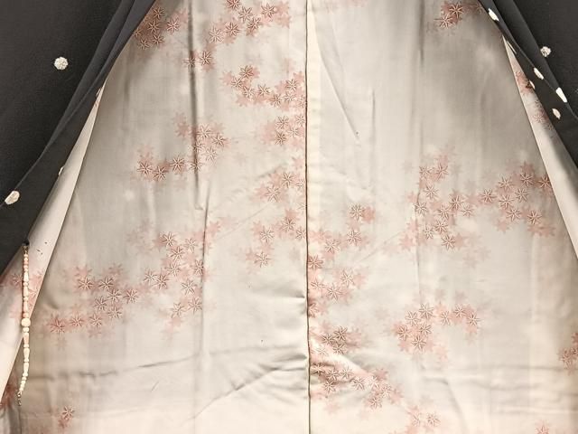 平和屋着物○豪華黒留袖 鴛鴦 渡橋文 金糸 正絹 逸品 DAAR0280yyy