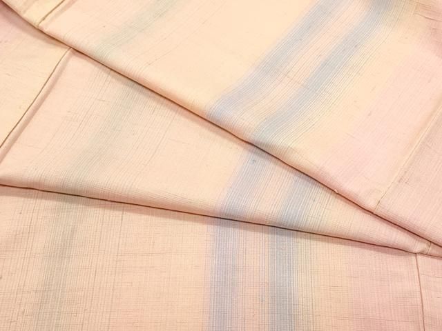 平和屋着物○紅花紬 米沢 縞 正絹 逸品 CAAS8766vf