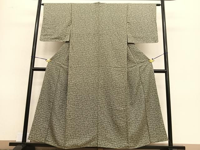 平和屋着物□上質な小紋 総絞り 青海波 黒地 正絹 逸品 DAAT7947ob