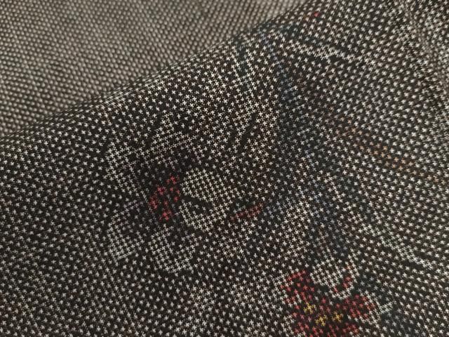 平和屋着物○本場大島紬 7マルキ 草花文 正絹 逸品 CAAW7906yc - メルカリ