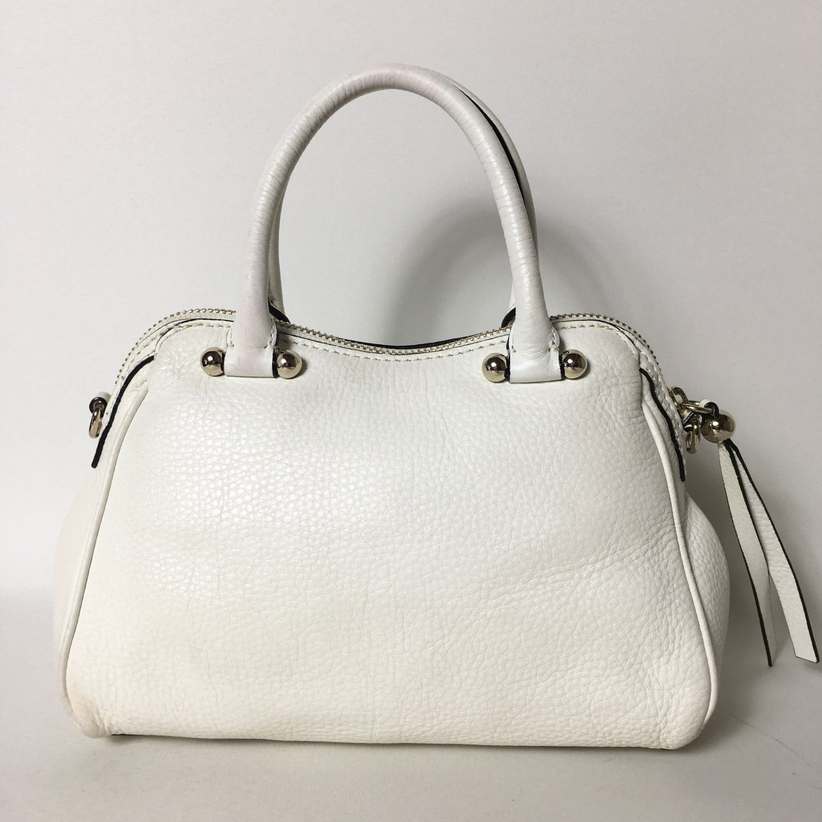 2508-28｜美品｜ケイトスペード 2WAY ハンドバッグ レザー ホワイト