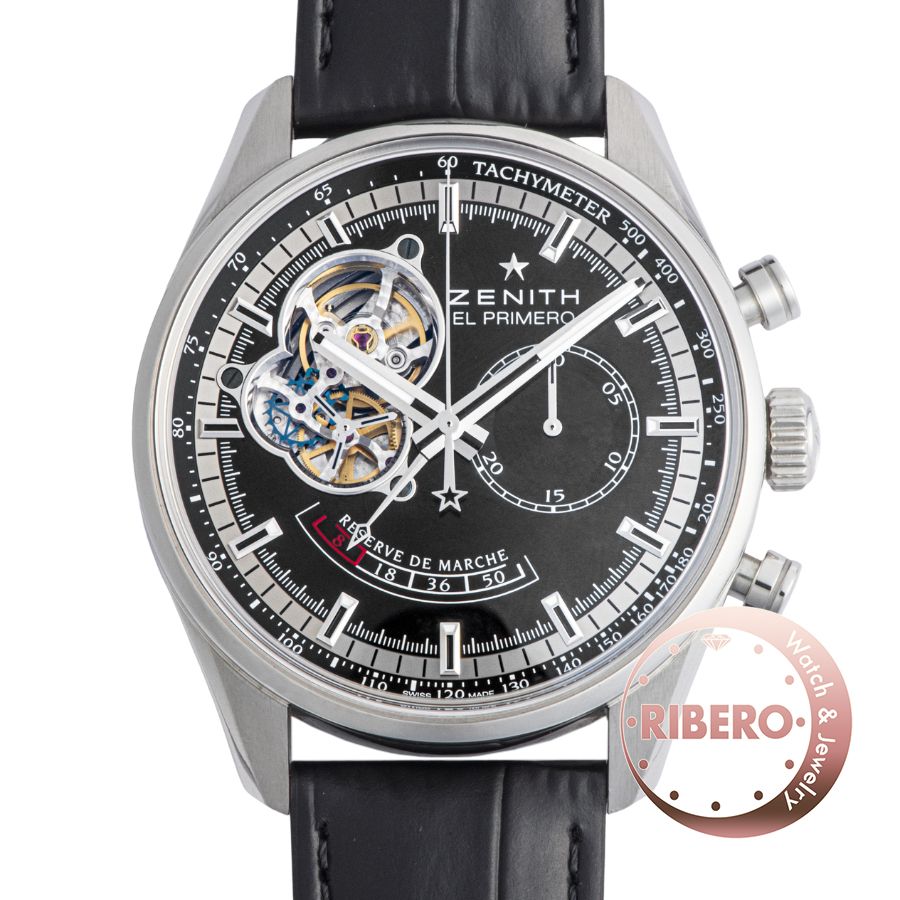 ZENITH ゼニス エルプリメロ クロノマスターオープン パワーリザーブ 03.2080.4021/21.C496【中古】 - RIBRO ...