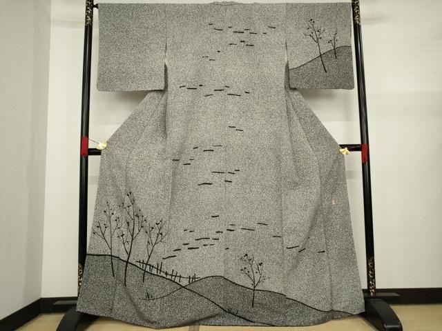 平和屋着物○全通柄袋帯 間道 正絹 逸品 CAAV7086hy