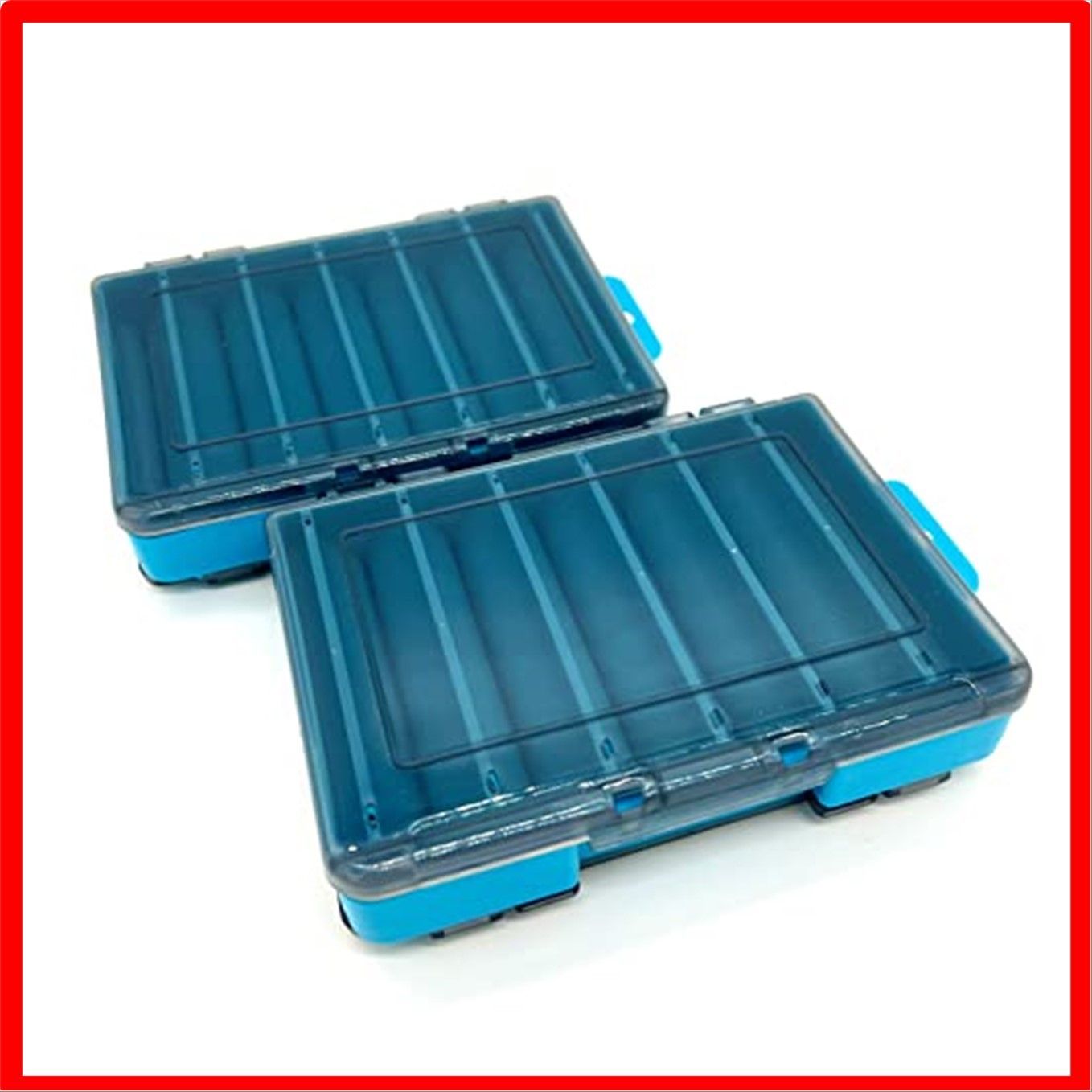 【送料無料】PackageQuantity: 2_ブルー jitariki(ジタリキ) ルアーケース ベイトボックス 釣り 収納ケース ...