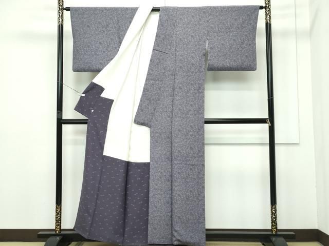 平和屋本店□極上 人間国宝 小宮康孝 江戸小紋 蓑亀 紅消鼠色地 西武