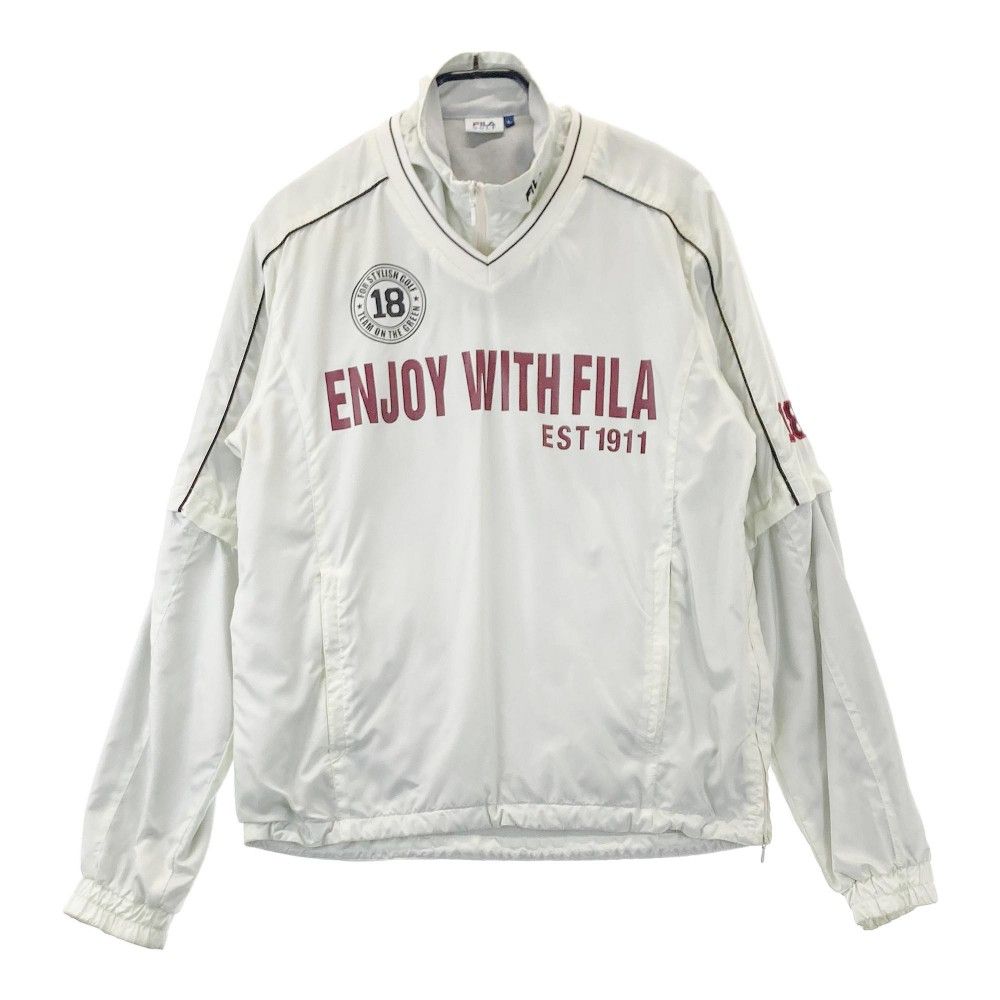 サイズ：L FILA GOLF フィラゴルフ 3WAY 長袖ジャケット ホワイト系 [240101359144] ゴルフウェア メンズ ストスト - メルカリ