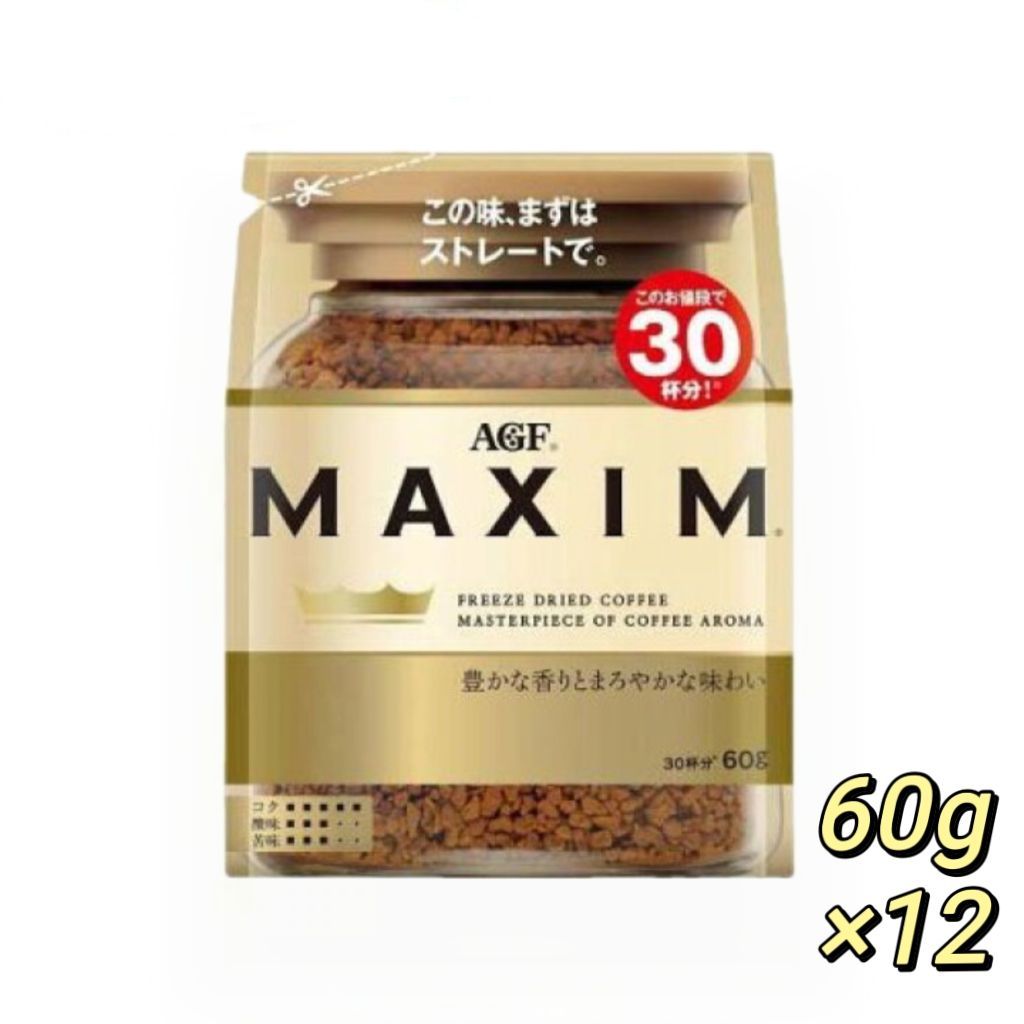 AGF マキシム インスタントコーヒー 袋 詰め替え(60g)×12【マキシム(MAXIM)】[インスタントコーヒー] - ☆KAWANO COSME☆ - メルカリ