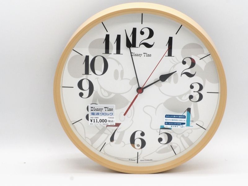 在庫処分特価 セイコー(SEIKO) FW584A(薄茶) DISNEY(ディズニー) ミッキー&フレンズ 電波掛時計 - メルカリ