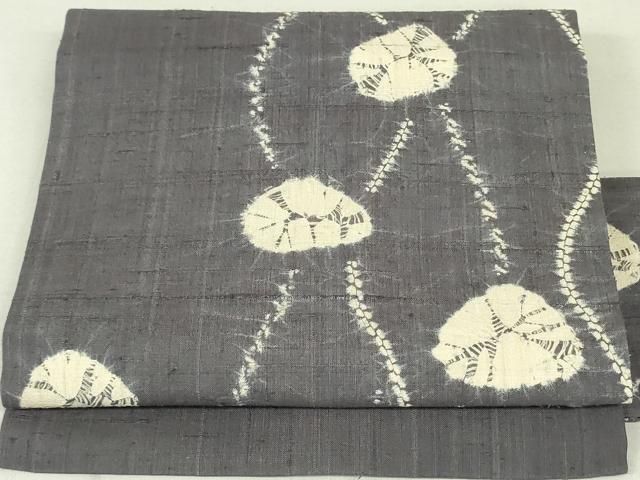 名古屋帯 新品仕立済 正絹 手毬紅葉蝶々模様 名古屋帯 新品 仕立て