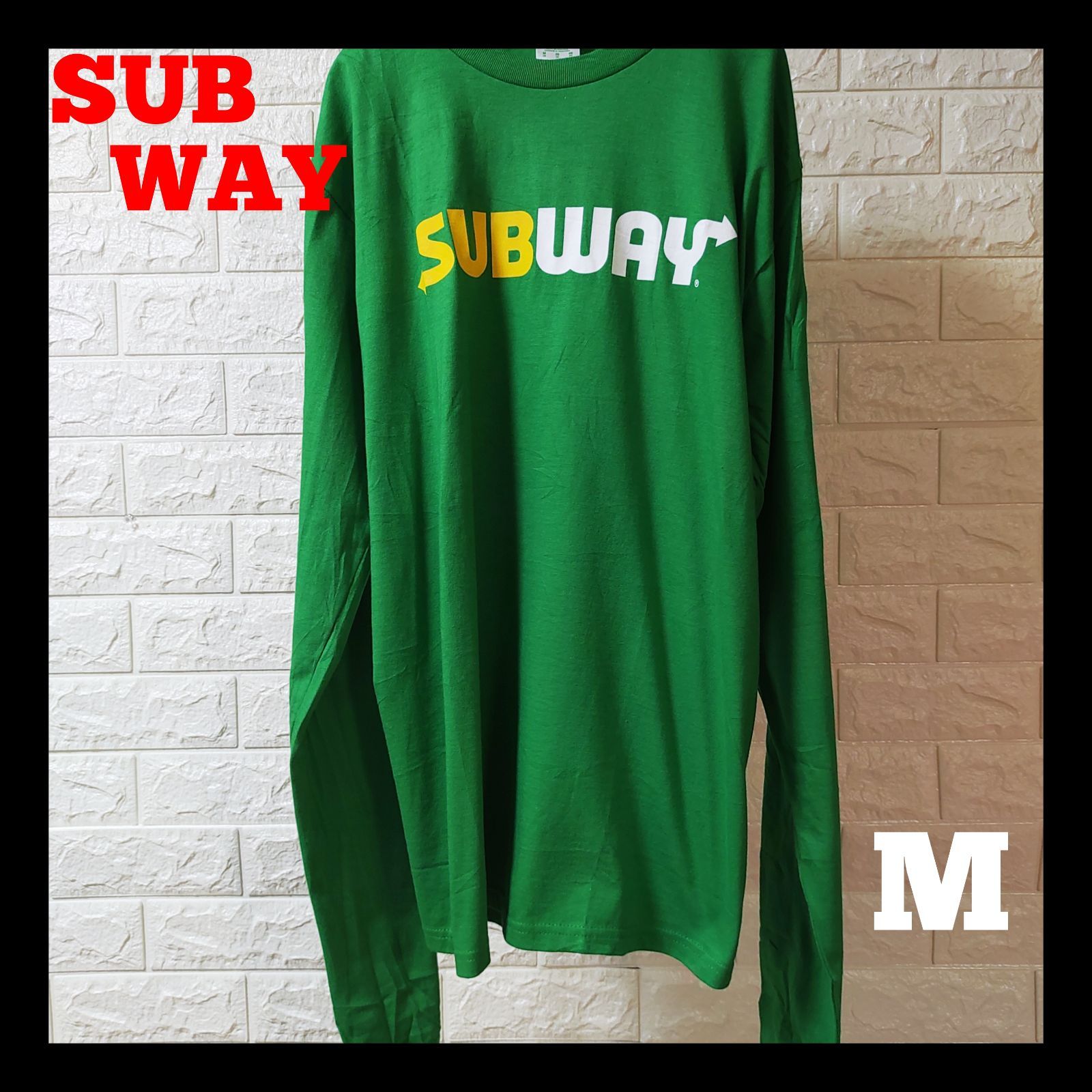 SUB WAY サブウェイ ロンT 未使用 緑 アメカジ 長袖 M サンドイッチ - haace 古着 アメカジ ミリタリー - メルカリ