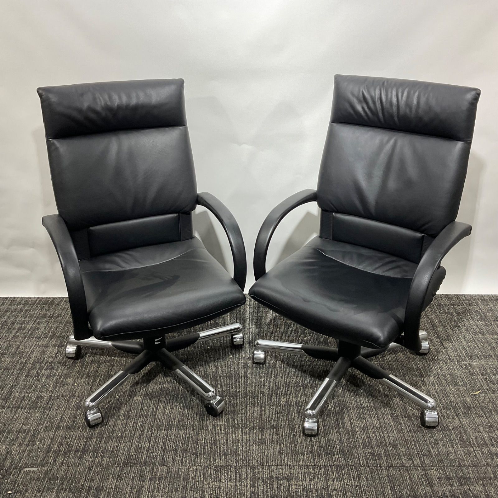 【希少】Vitra ヴィトラ Imago Chair｜美しい曲線美の名作チェア アーム付き 正規品 2脚 - メルカリ