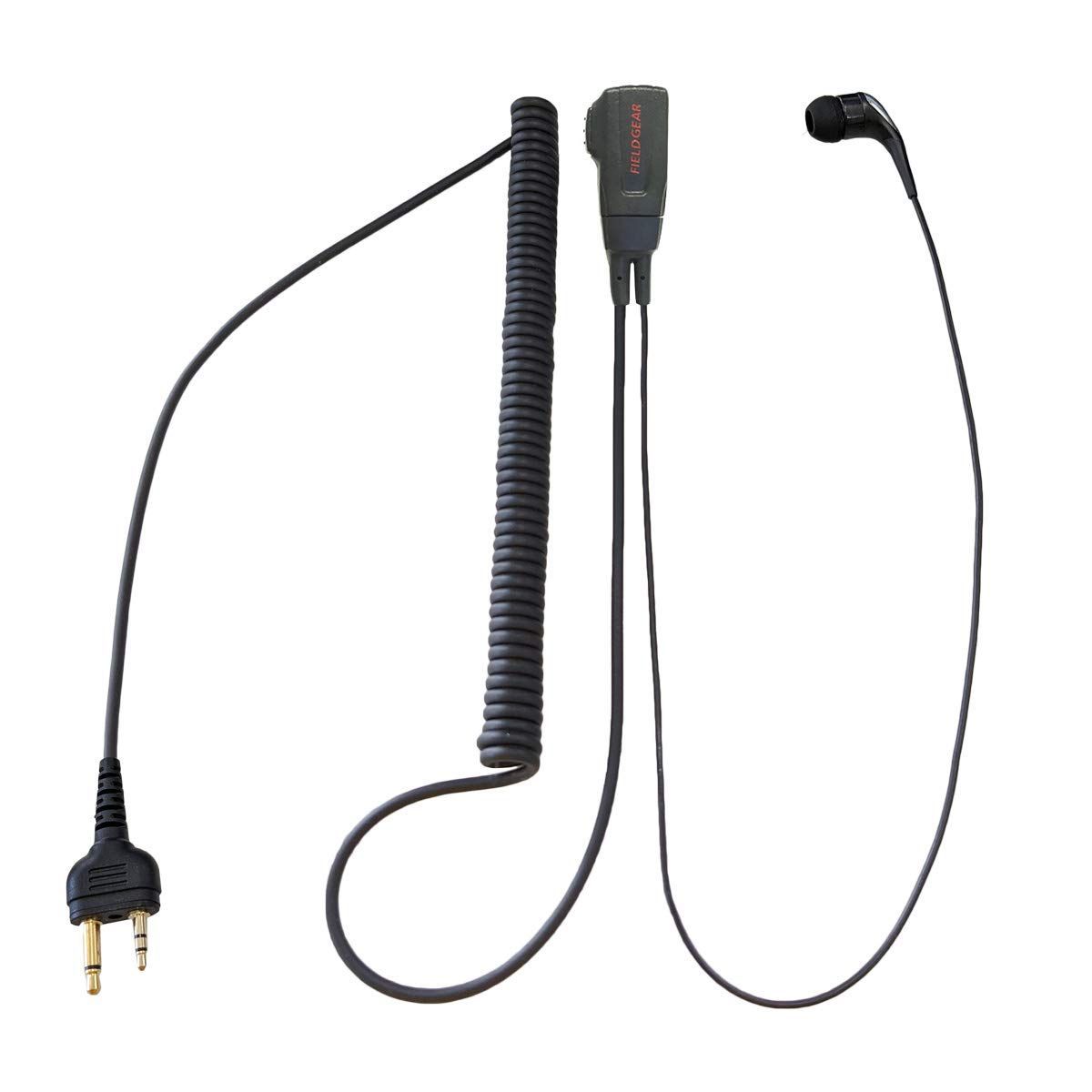 アイコム対応 インカム イヤホンマイク 2ピン用 2WAY カナル式 HGカールコード 特定小電力トランシーバー用 IC-4008 IC ...