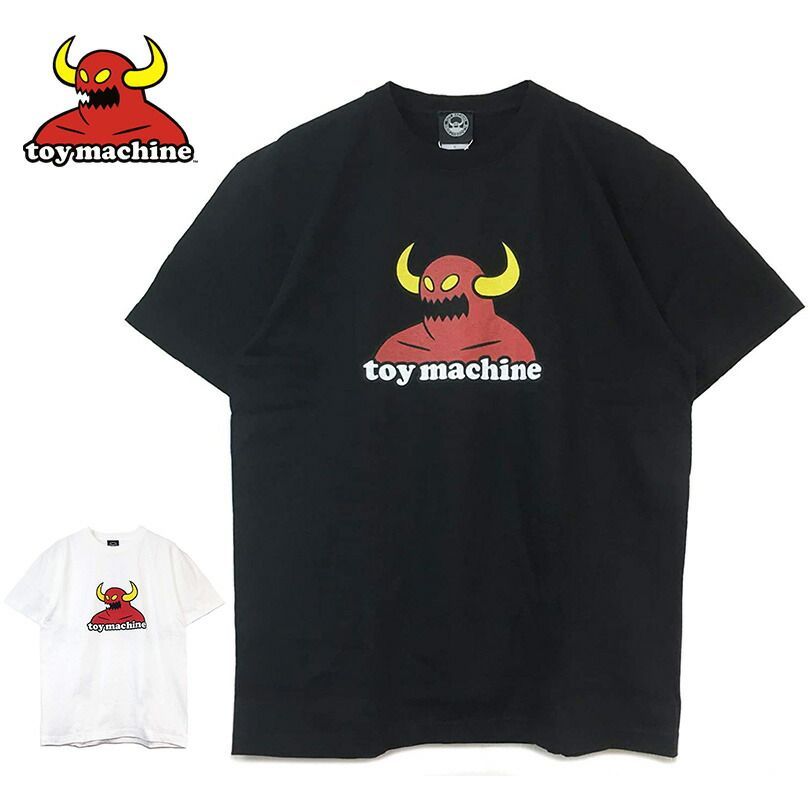 トイマシーン TOYMACHINE Tシャツ トイマシン TOY MACHINE MONSTER TEE ブラック ホワイト トップス メンズ ...