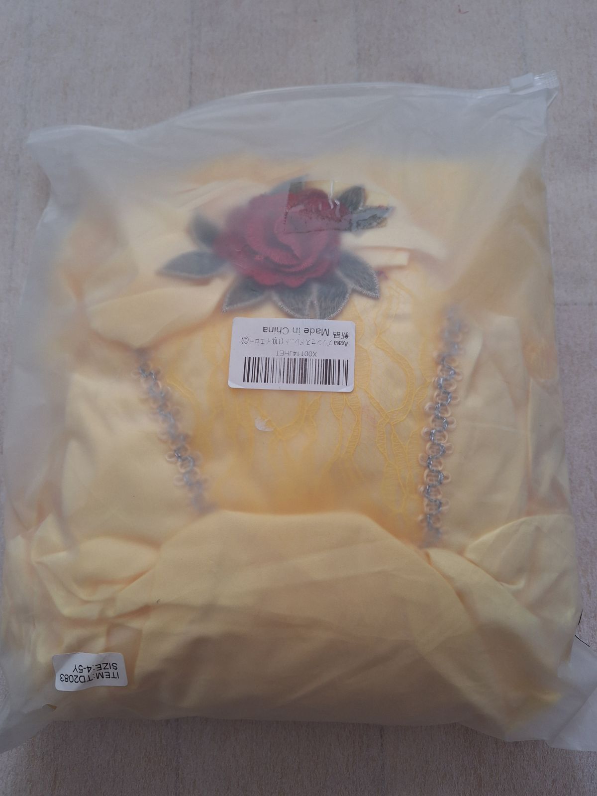 🌹[Axaxa] プリンセス ドレス キッズ (プリンセスエプロン+魔法のステッキ+ティアラ)3点セット キッズコスチューム ワンピース ...