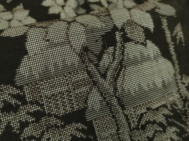 平和屋着物□極上 本場大島紬 9マルキ 古代染色純泥染 水車小屋 茂田絹