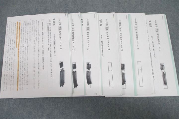 VW26-021 SAPIX サピックス SS特訓 国語 開成対策プリント01〜07 テスト計7回分セット 2020 18m2C - メルカリ