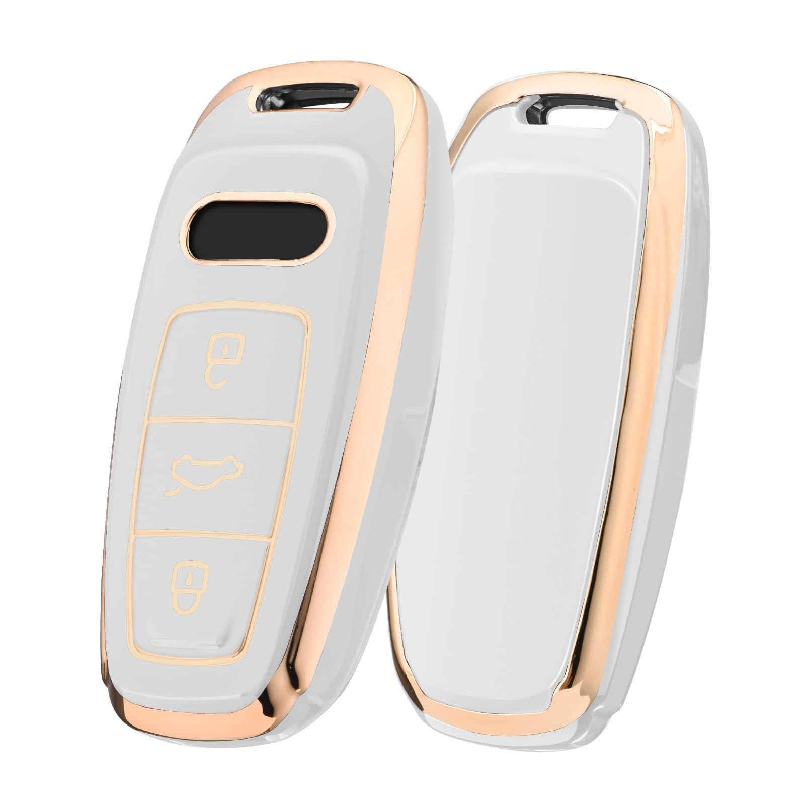 [OATSBASF] アウディ キーケース AUDI 専用 スマートキーケース 高級 TPU 汚れ 滑り傷 防止 Audi A6L A6 A7 A8 Q7 Q8 専用 スタイリッシュ スマート ...
