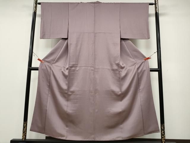 平和屋着物○上質な色無地 紅藤色 正絹 逸品 CAAX4454ut