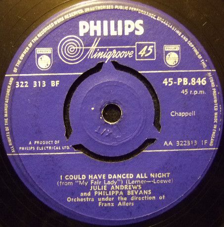 英7" Julie Andrews And Philippa Bevans I Could Have Danced All Night ...