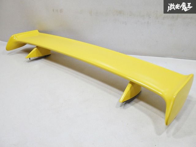 美品!!【カラーNo EV1 ライトニングイエロー】純正 ER34 スカイライン 25GTターボ 前期 2ドア クーペ リアウイング リア ...