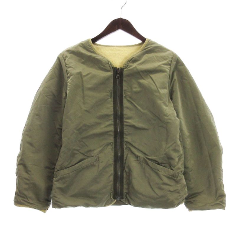 ビズビム VISVIM IRIS LINER JKT ライナージャケット ブルゾン リバーシブル 0116205013036 カーキ アイボリー 2 GY03 - メルカリ