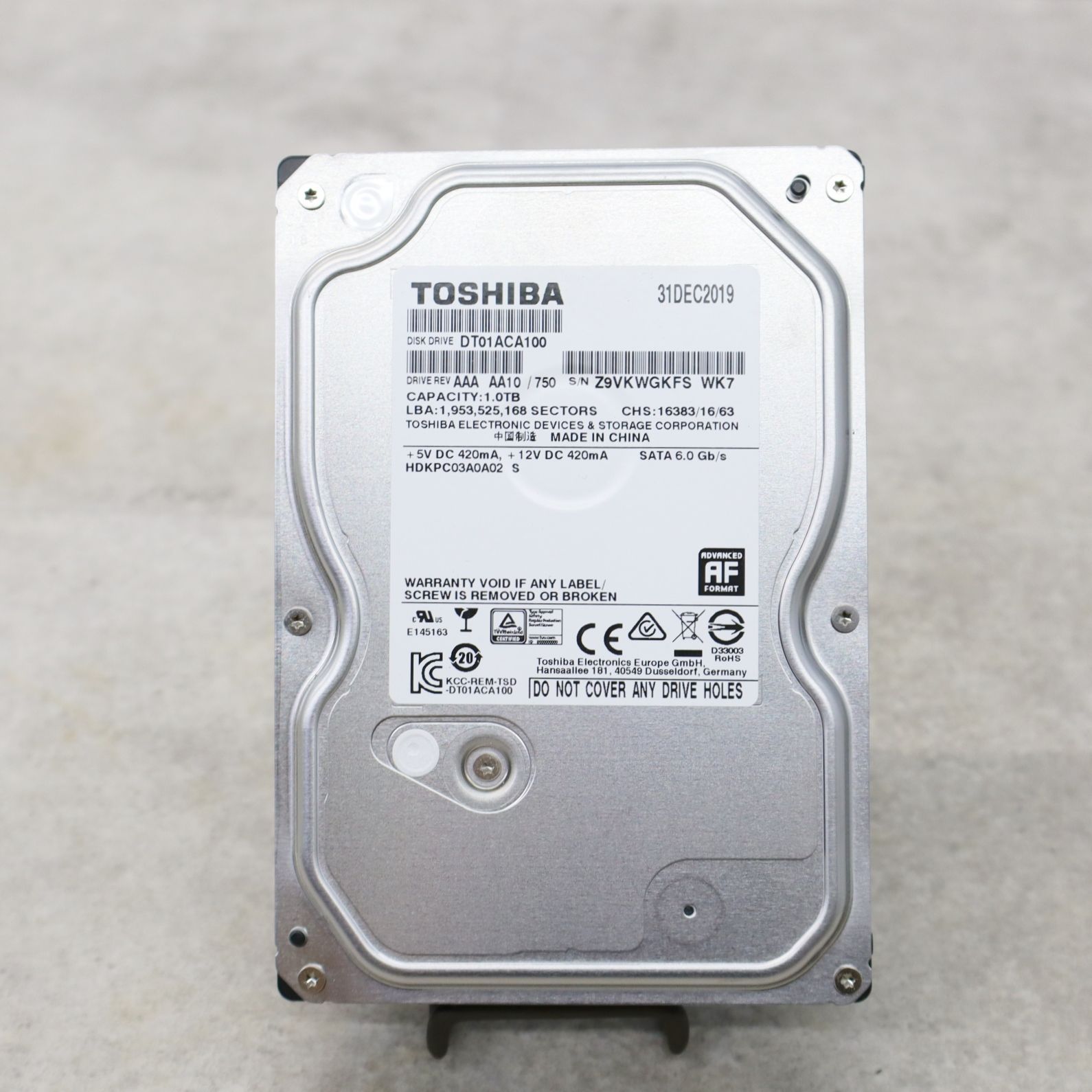 ∨PCパーツ 1TB｜SATA 内蔵型 3.5インチ ハードディスク｜TOSHIBA 東芝 DT01ACA100 内蔵 HDD｜フォーマット ...