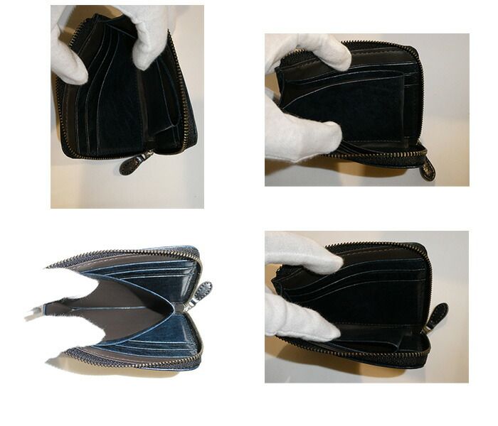 青木 青木鞄 アオキ あおきかばん あおき L字ファスナーミニ財布