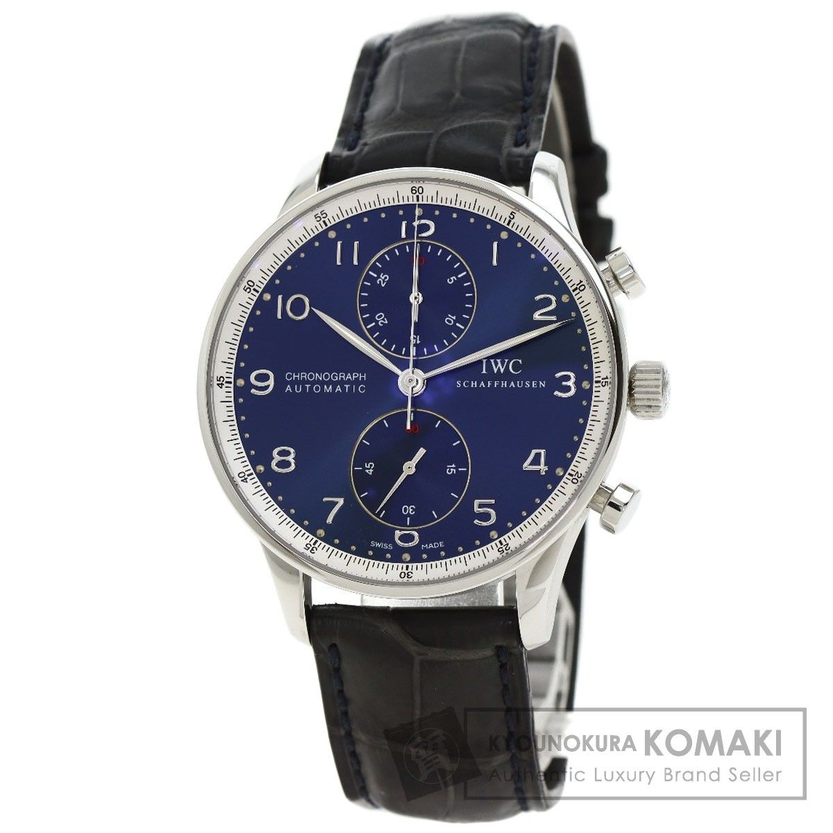 IWC アイダブリューシー IW371432 ポルトギーゼ クロノ ローレウス 世界2000本限定 腕時計 SS クロコダイル メンズ - メルカリ