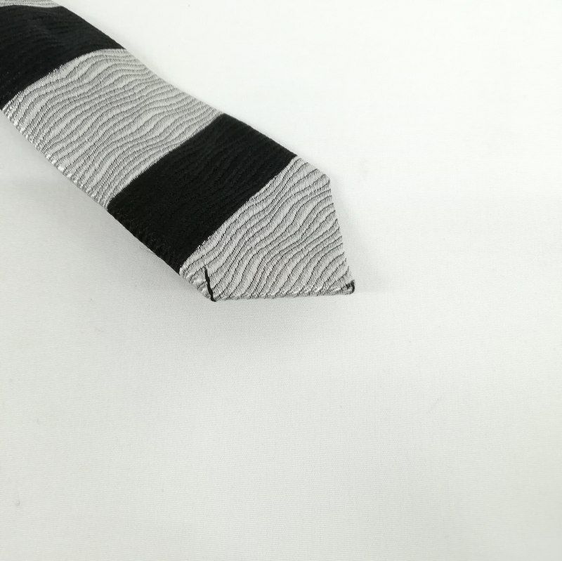 セリーヌ CELINE by Hedi Slimane ボーダー ナロー タイ ネクタイ