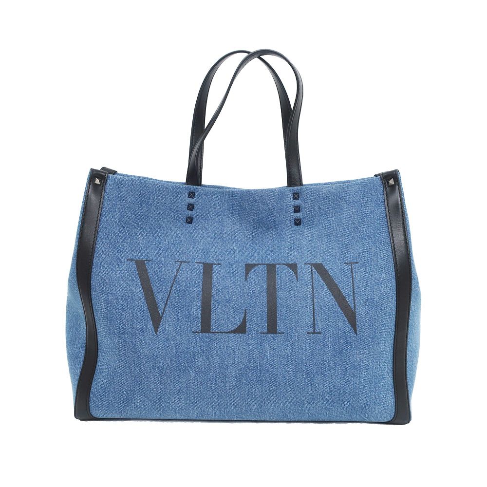 名東】【VALENTINO】ヴァレンティノ トートバッグ デニム 青 名東】【VALENTINO】ヴァレンティノ トートバッグ デニム 青