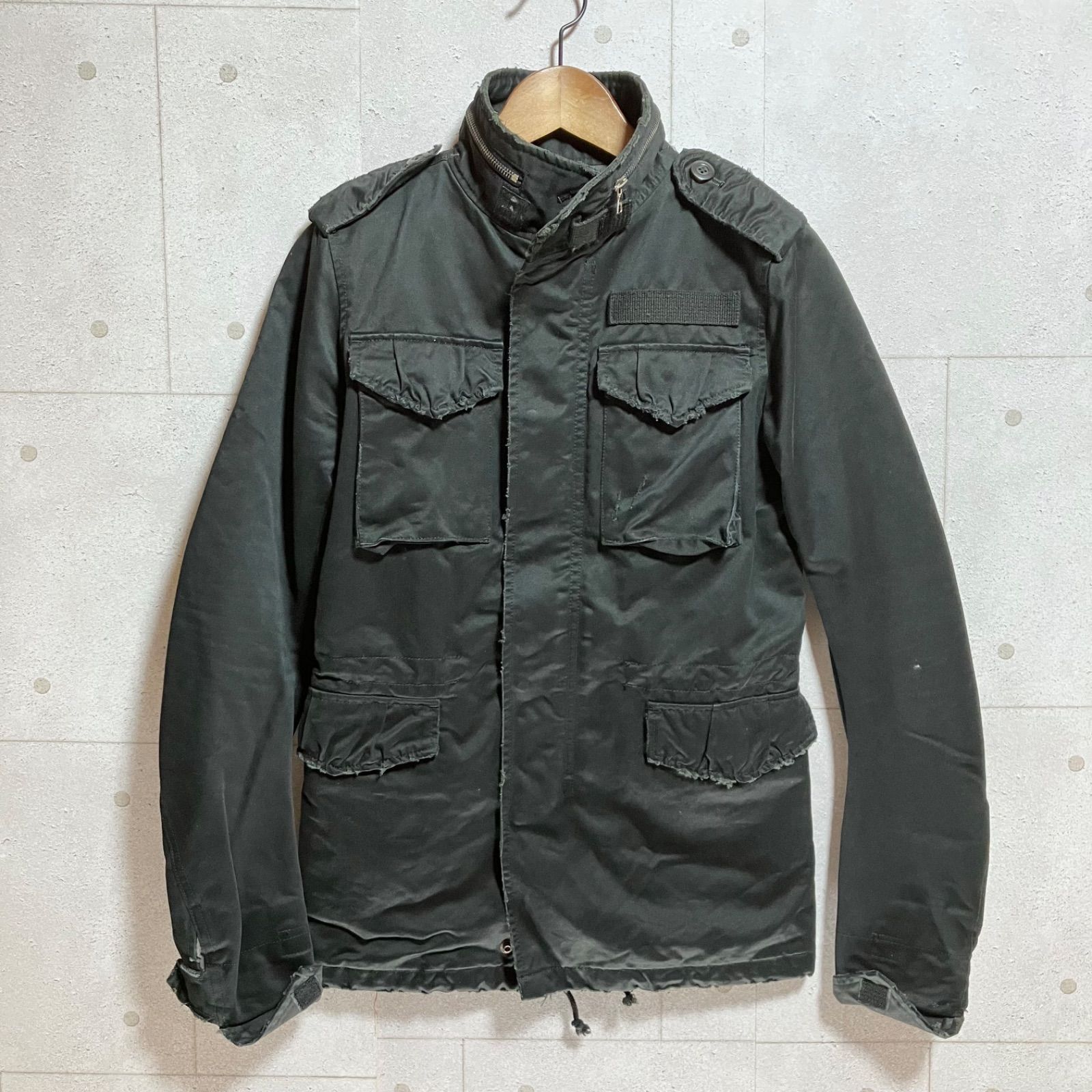 WJK M65 ミリタリージャケット アウター フィールドコート S ブラック 黒 メンズ SG325-14 - メルカリ