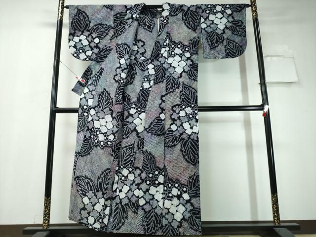 平和屋着物∴夏物　浴衣　有松鳴海絞り　吉祥花文　綿　逸品　CAAU3435ng 平和屋着物∴夏物 浴衣 有松鳴海絞り 吉祥花文 綿 逸品 CAAU3435ng