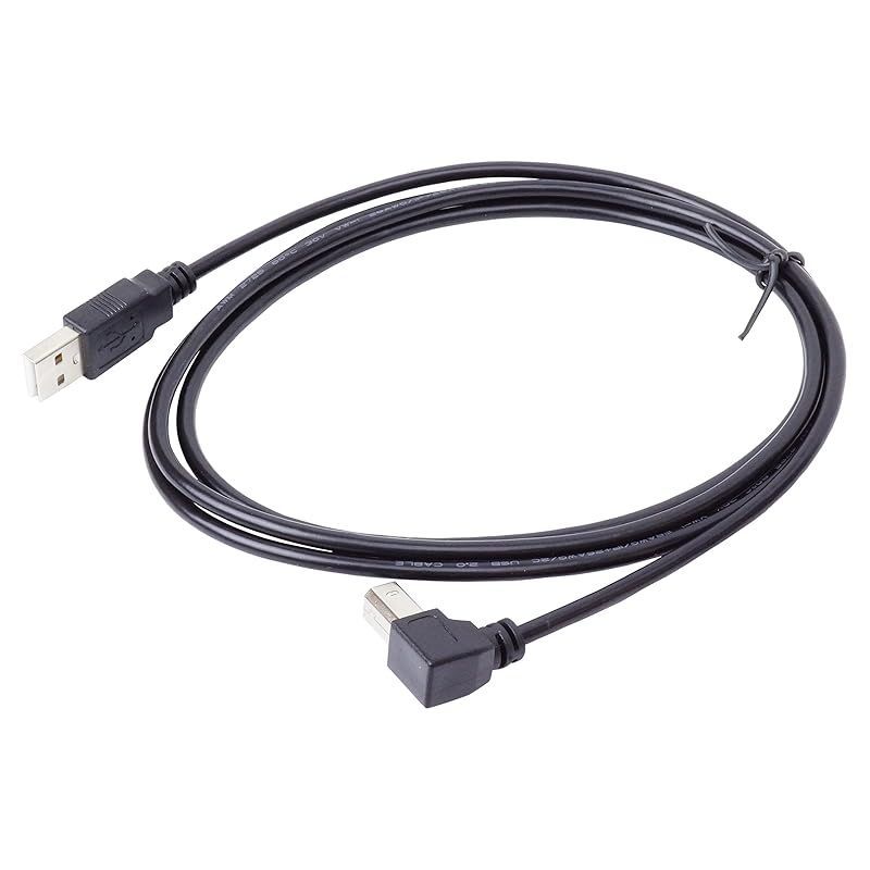 KOYOKOMA USB 2.0 Type-B ケーブル 1.5m L字型 ABタイプ プリンター スキャナー 周辺機器接続 USB Type-A - Type-B 角度 90度 直角 ...